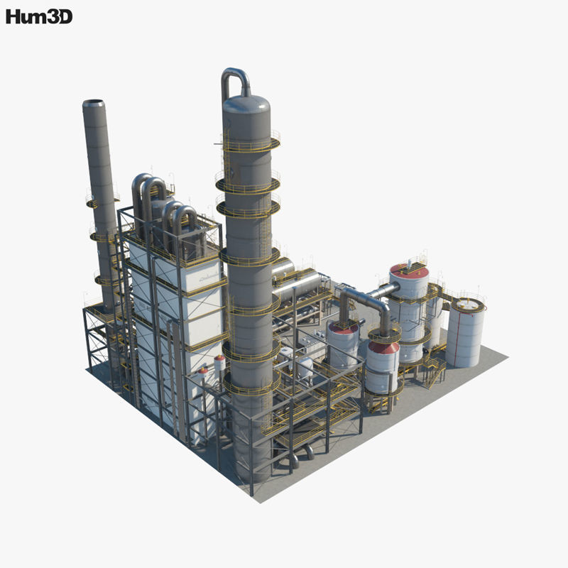 Refinery oil 3D model | CGTrader