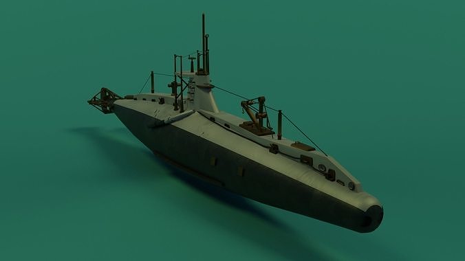 3D model HMS A 13 Sub VR / AR / low-poly | CGTrader