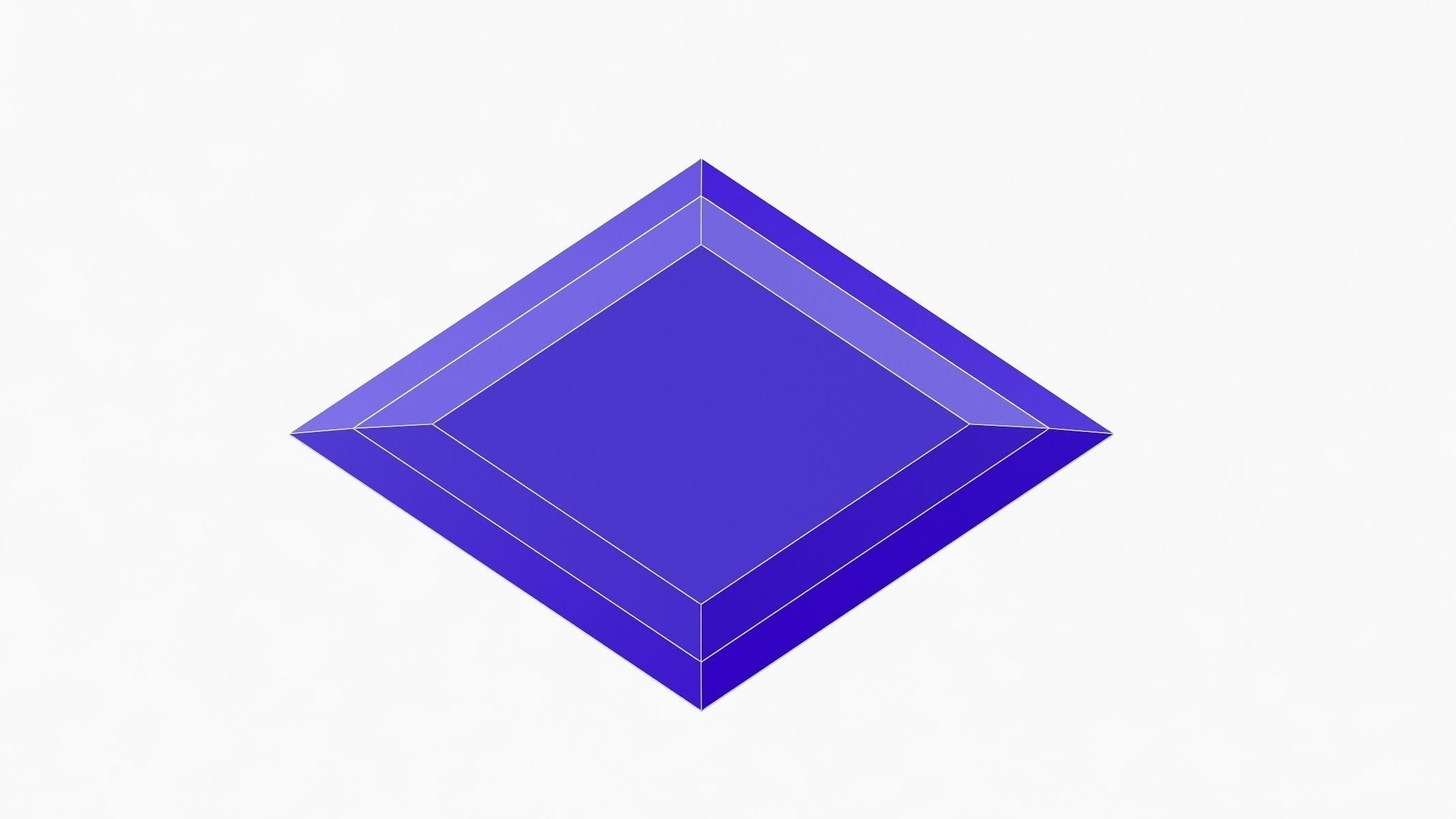 Lozenge Gemstone - Printable 3D model | CGTrader