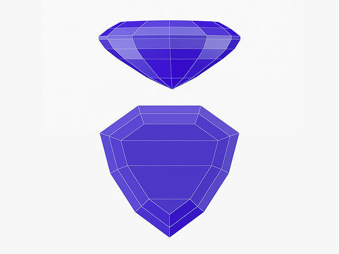 Shield Gemstone - 3D Printable 3D model | CGTrader