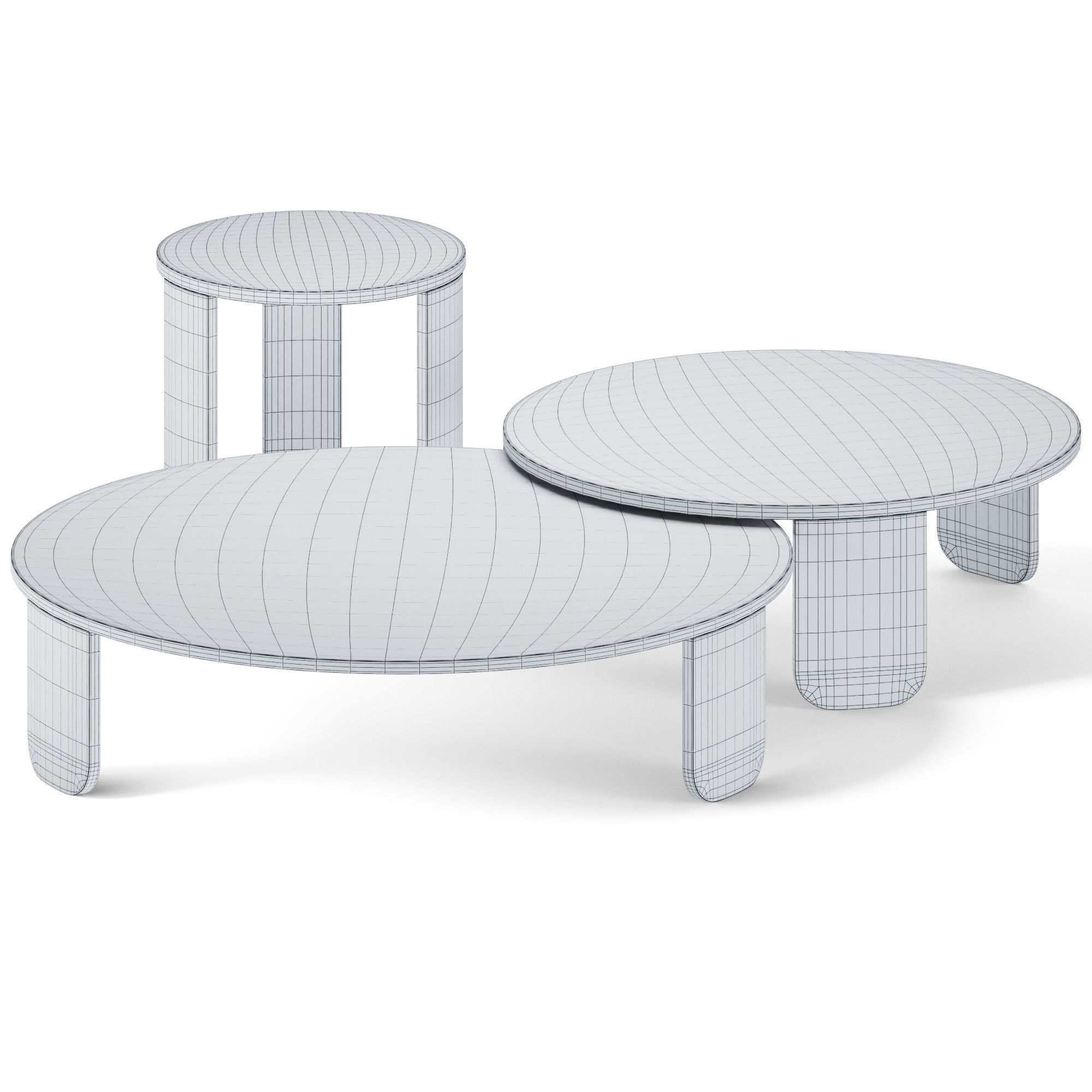 Metal Coffee Table Clemo by Gallotti Radice 3D model | CGTrader