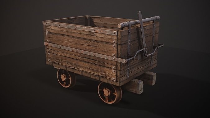 3D model Mine Wagon VR / AR / low-poly | CGTrader