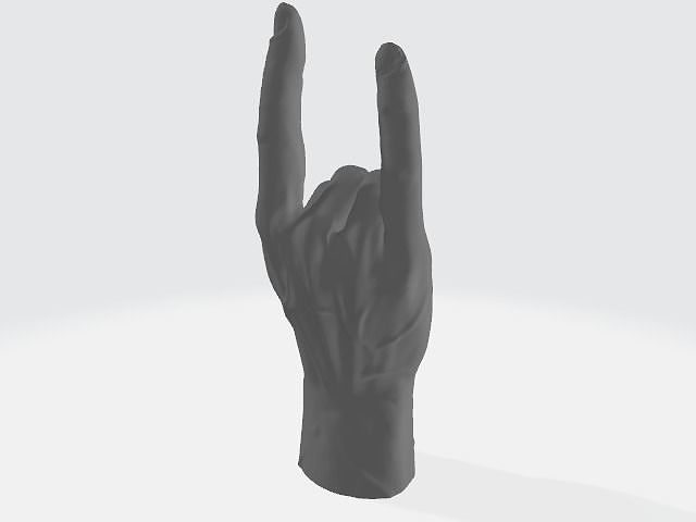 Hand Gesture 3D model 3D printable | CGTrader