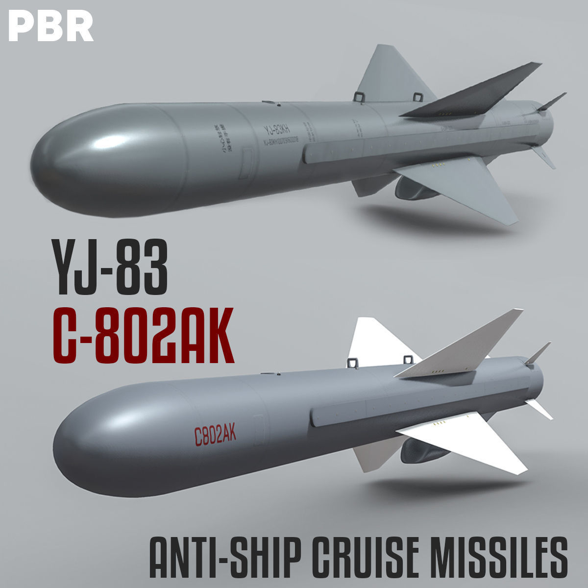 C-802AK - YJ-83 Chinese Anti-Ship Cruise Missile 3D model | CGTrader