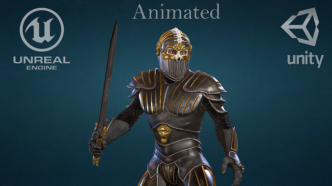 3D model Knight star wars old republic character VR / AR / low-poly ...