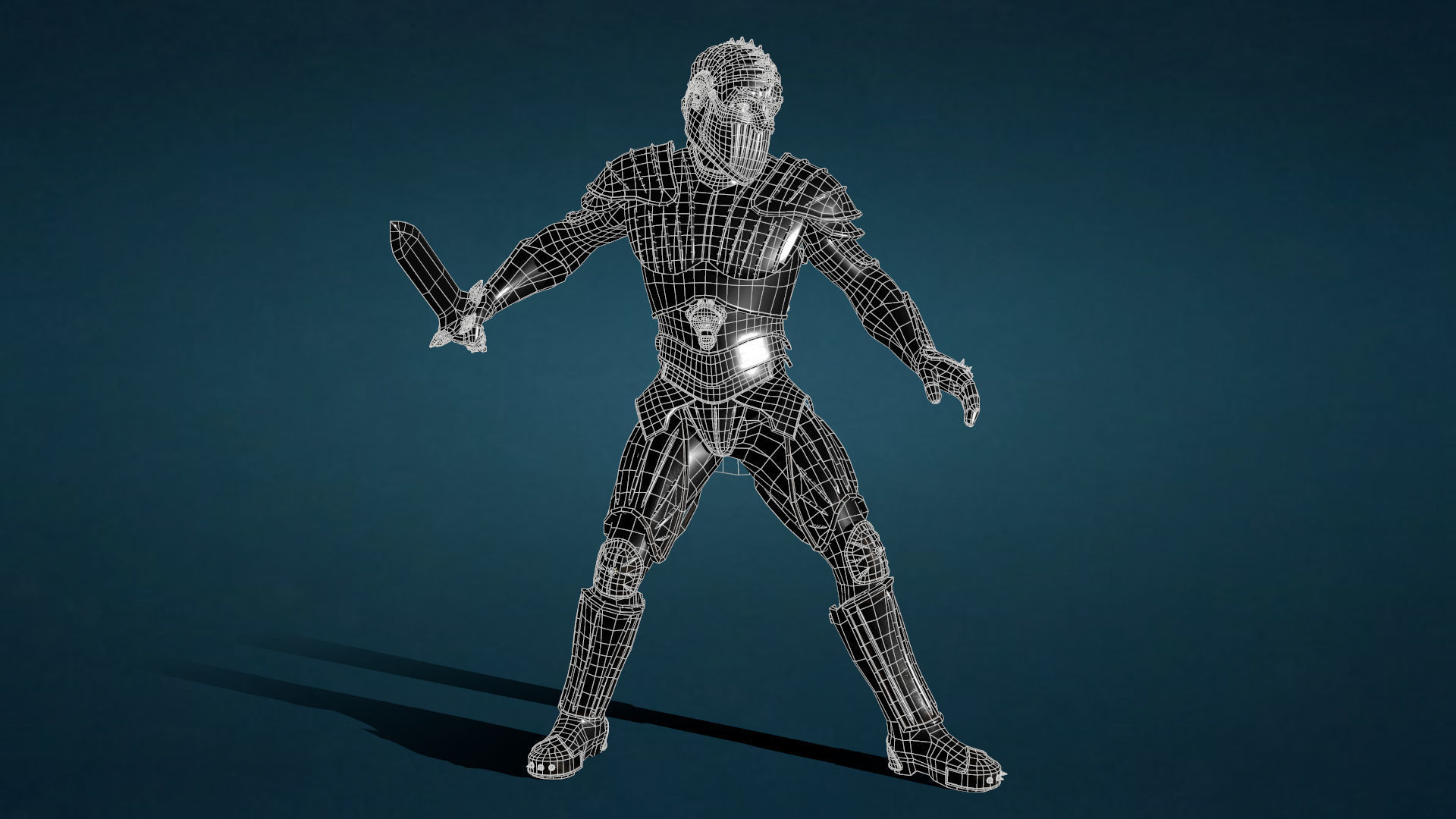 3D model Knight star wars old republic character VR / AR / low-poly ...