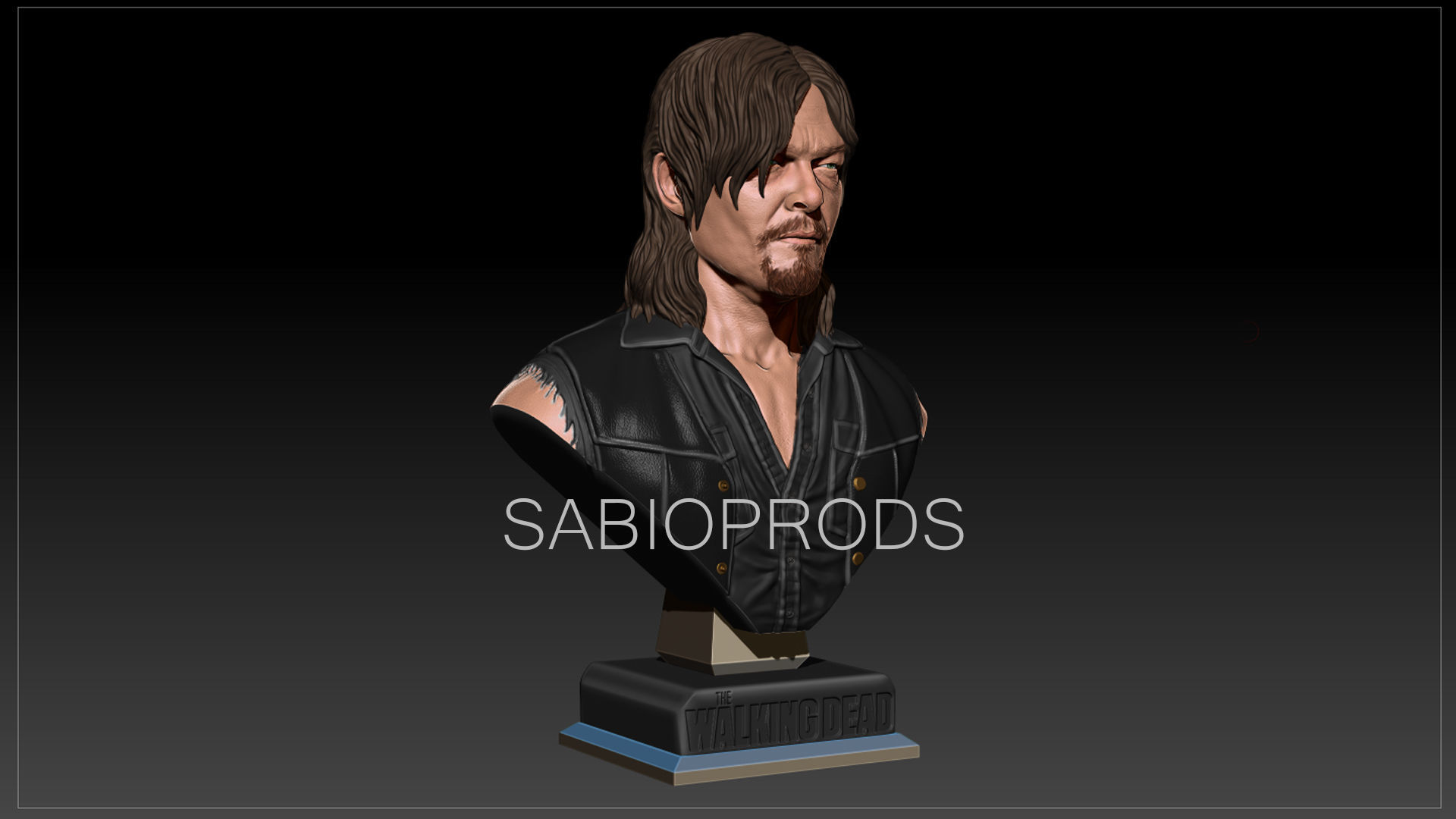 DARYL DIXON WALKING DEATH SABIOPRODS 3D PRINT MODEL 3D model 3D ...