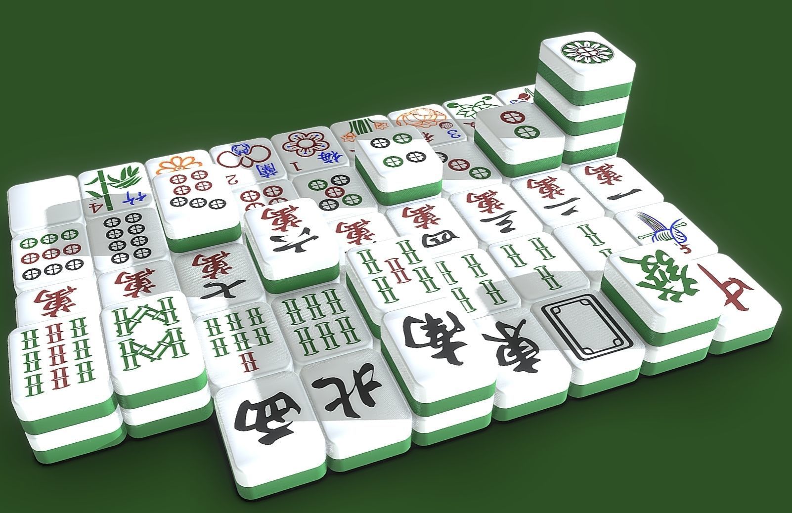 3D model Taiwan mahjong VR / AR / low-poly | CGTrader