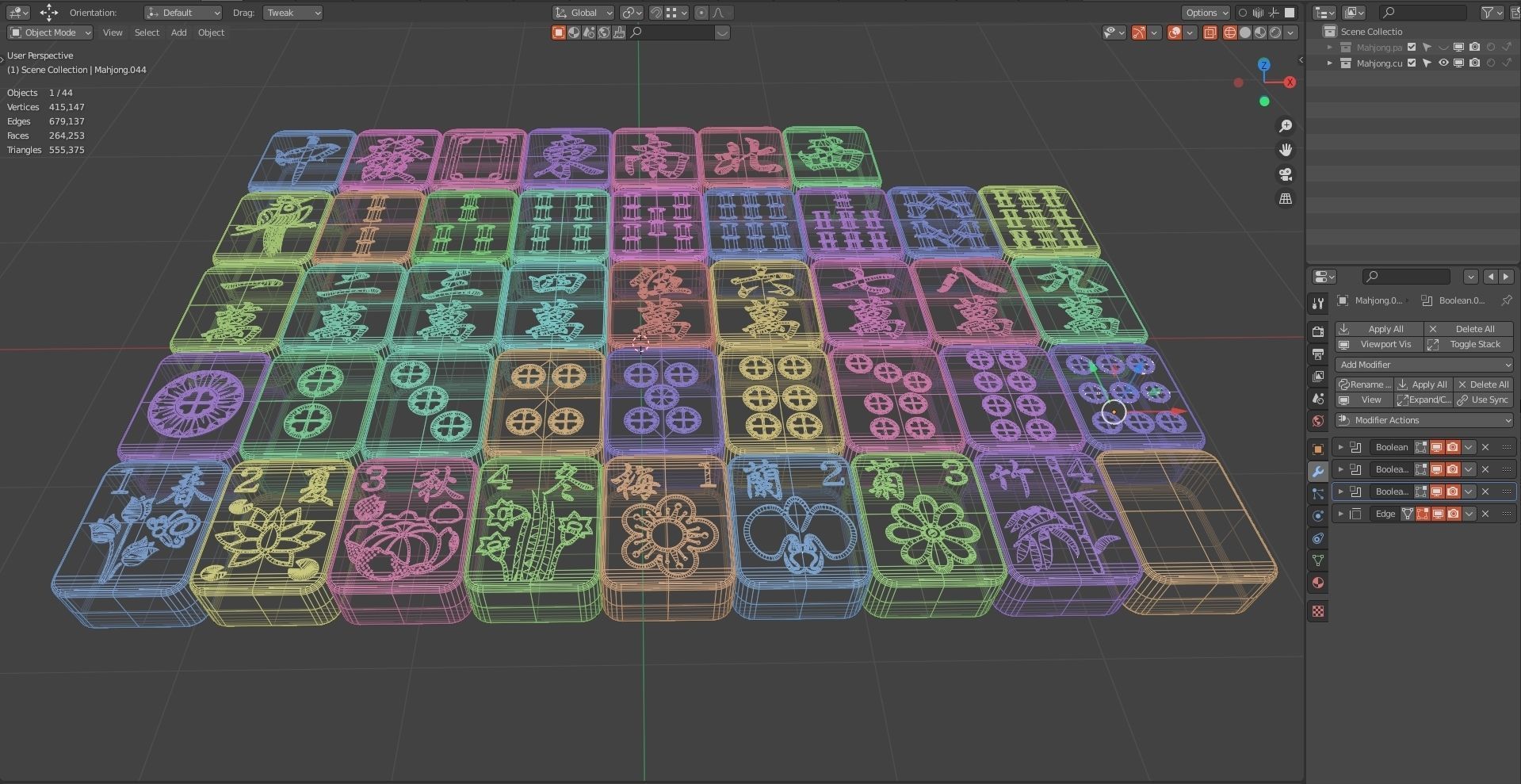 3D model Taiwan mahjong VR / AR / low-poly | CGTrader