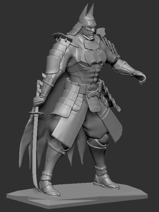 Samurai Batman 3D model | CGTrader