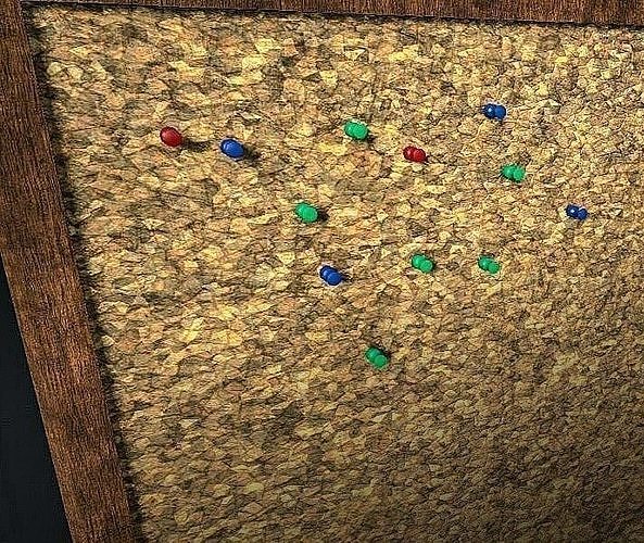 3D model Pin Board 3D Model VR / AR / low-poly | CGTrader