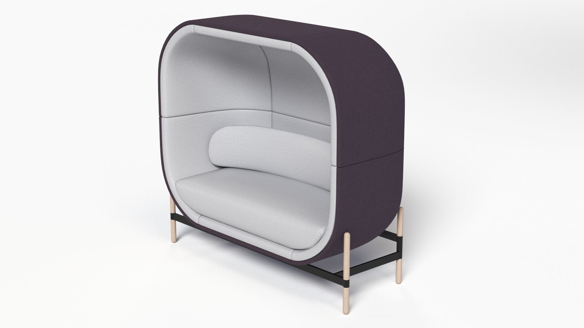 Capsule Sofa 3D model | CGTrader