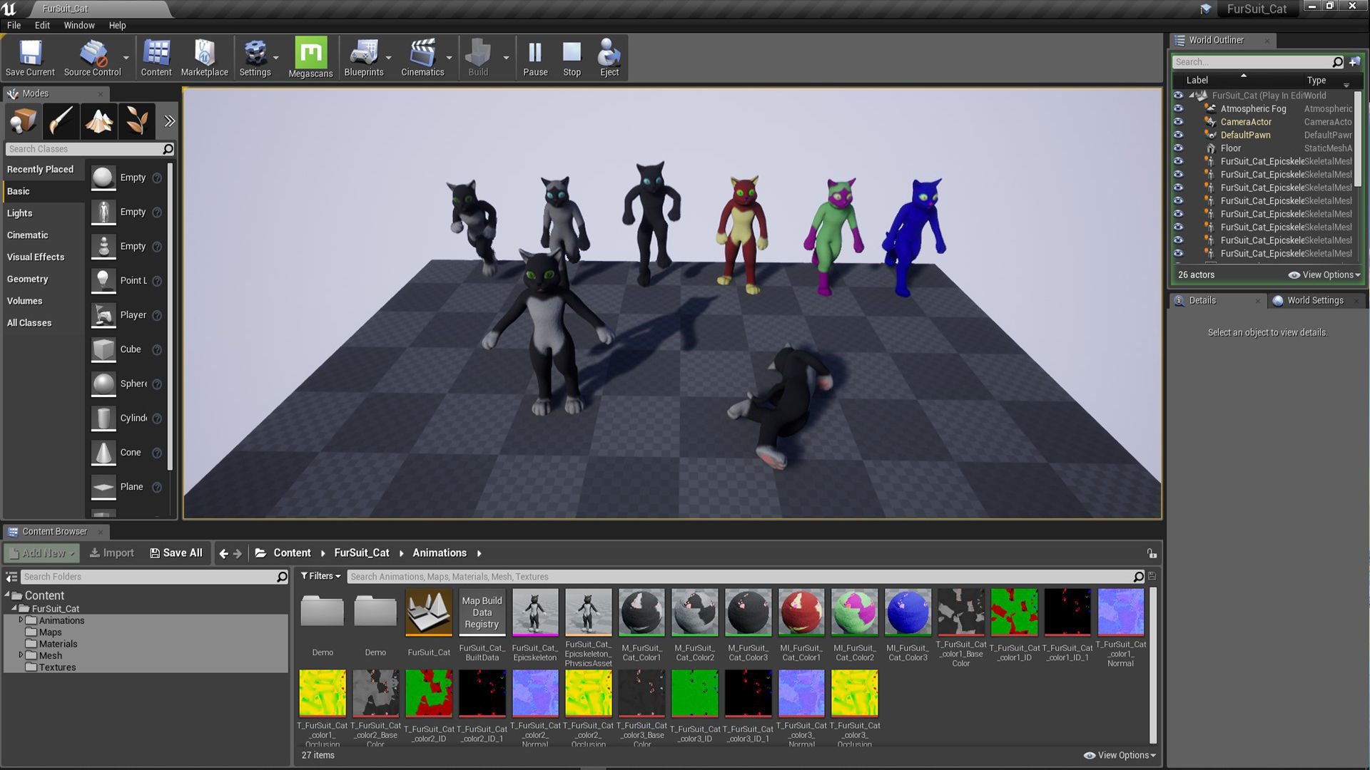 3D model FurSuit Cat VR / AR / low-poly | CGTrader