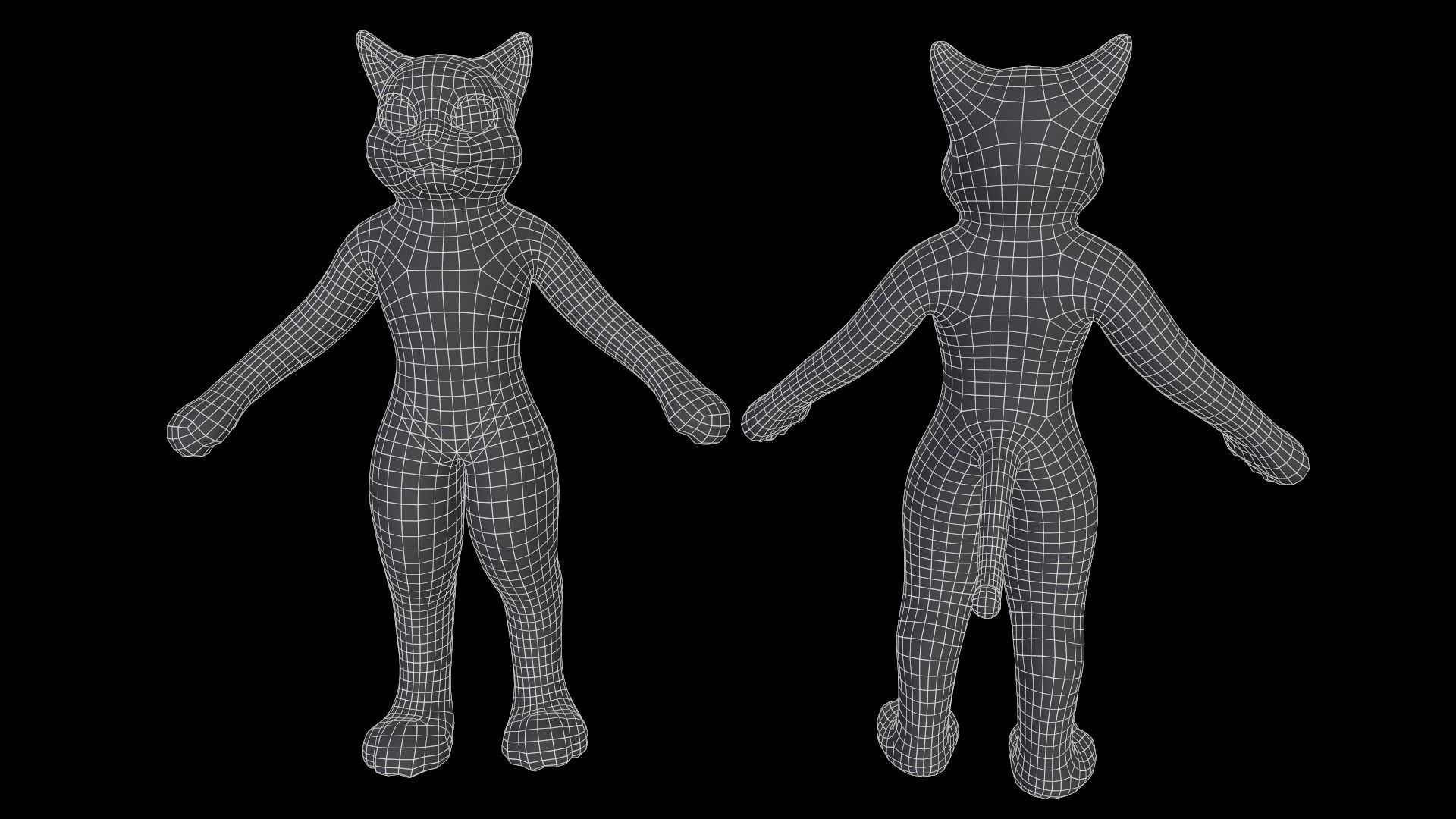 3D model FurSuit Cat VR / AR / low-poly | CGTrader