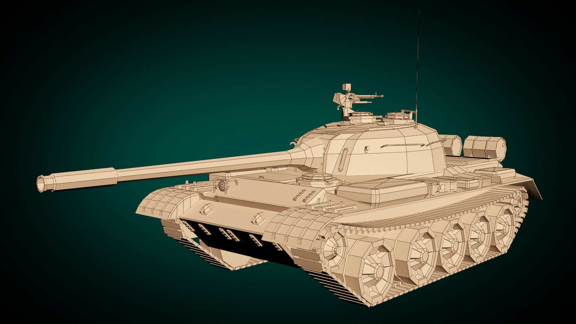 Low Poly Tank 06 3D model | CGTrader