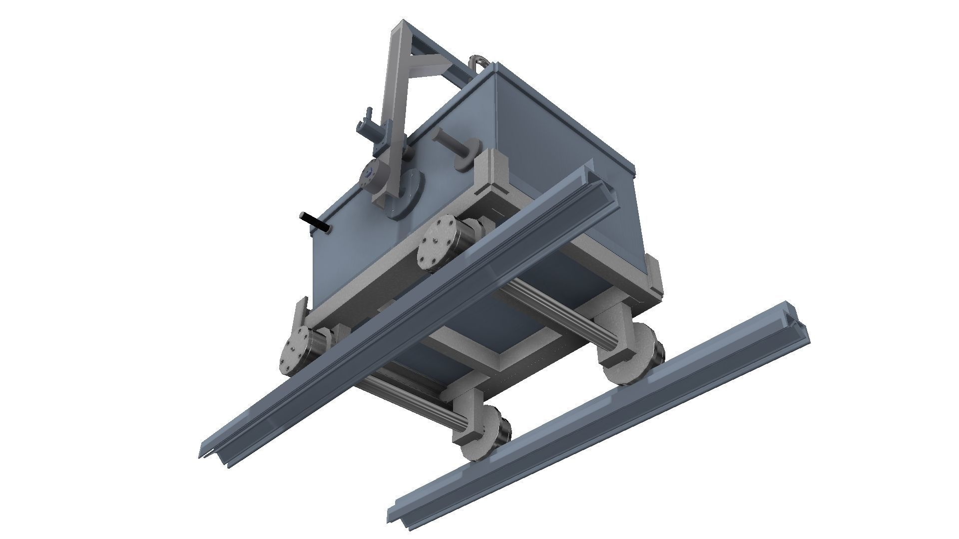 Rail steel carrying case 3D model | CGTrader