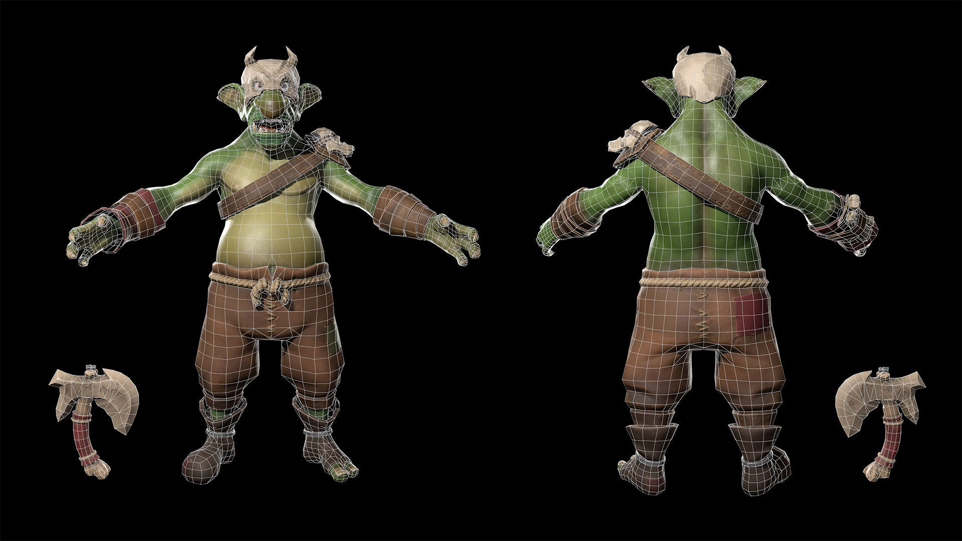 3D model Goblin - Game-ready VR / AR / low-poly rigged | CGTrader