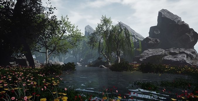 3D model Nature Environment Asset Pack VR / AR / low-poly | CGTrader