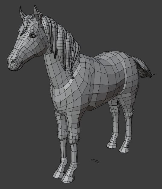 low poly 3d horse model free 3D model | CGTrader