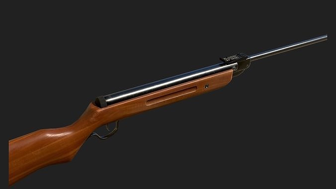 3D model AirGun wooden rifle VR / AR / low-poly | CGTrader