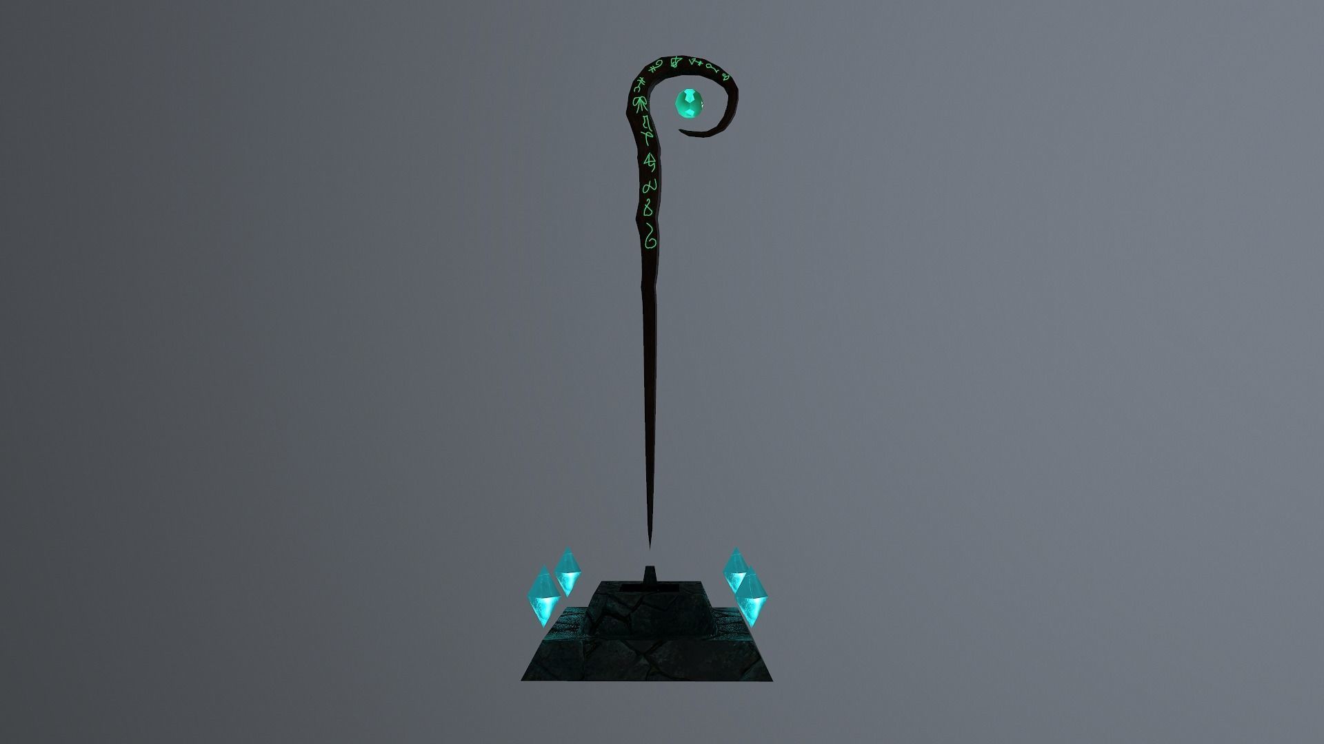 3D model Wizard Wand VR / AR / low-poly | CGTrader
