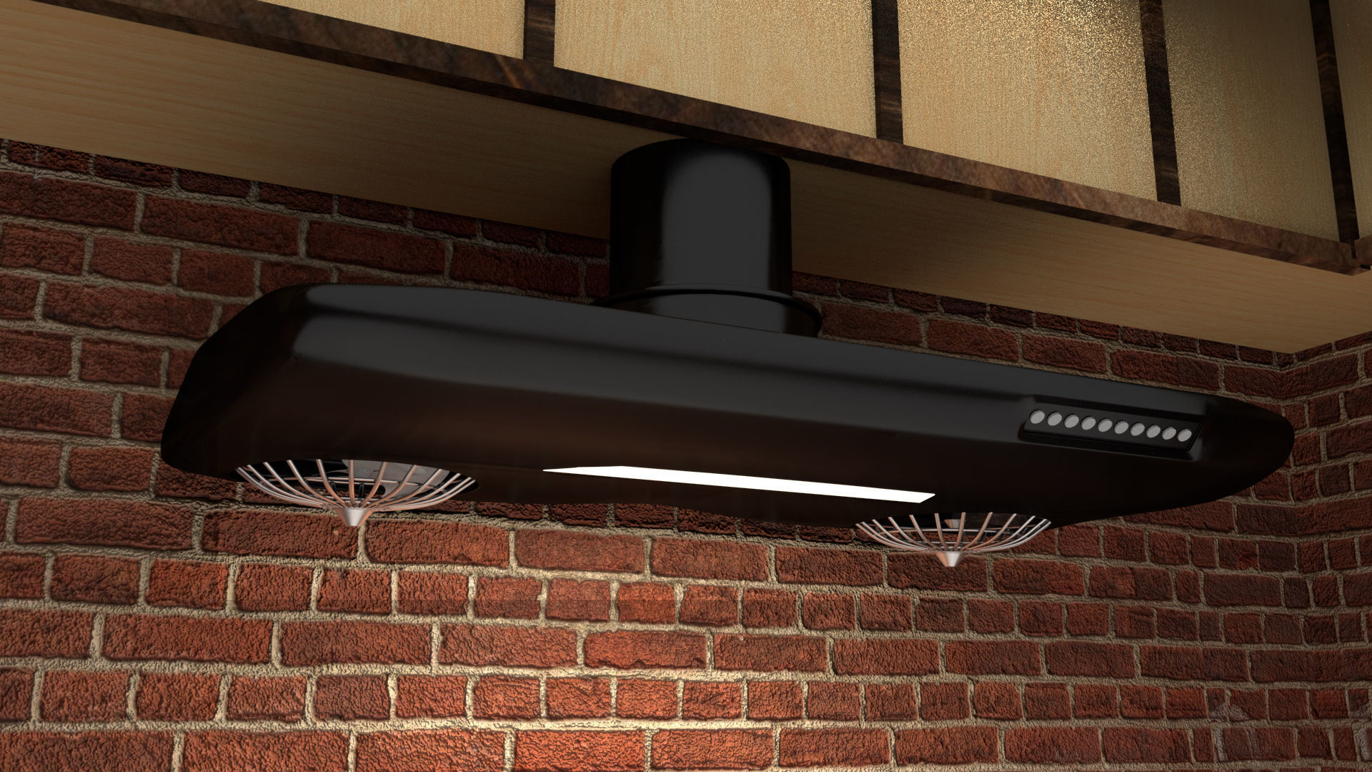 3D asset Kitchen chimney | CGTrader