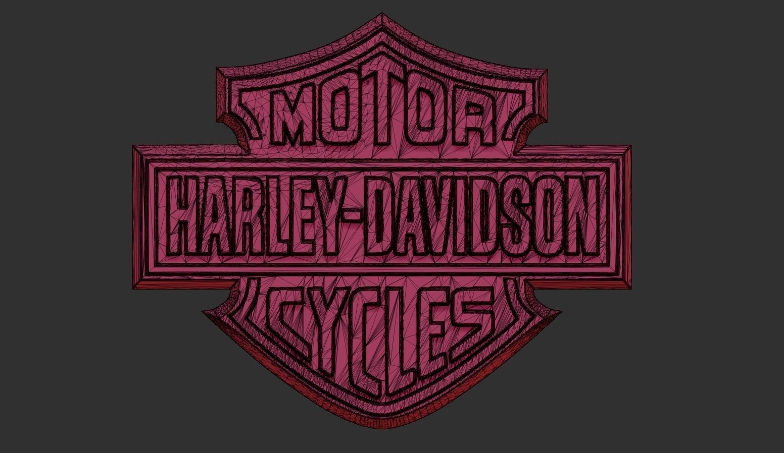 Harley Davidson Logo 3D model 3D printable | CGTrader