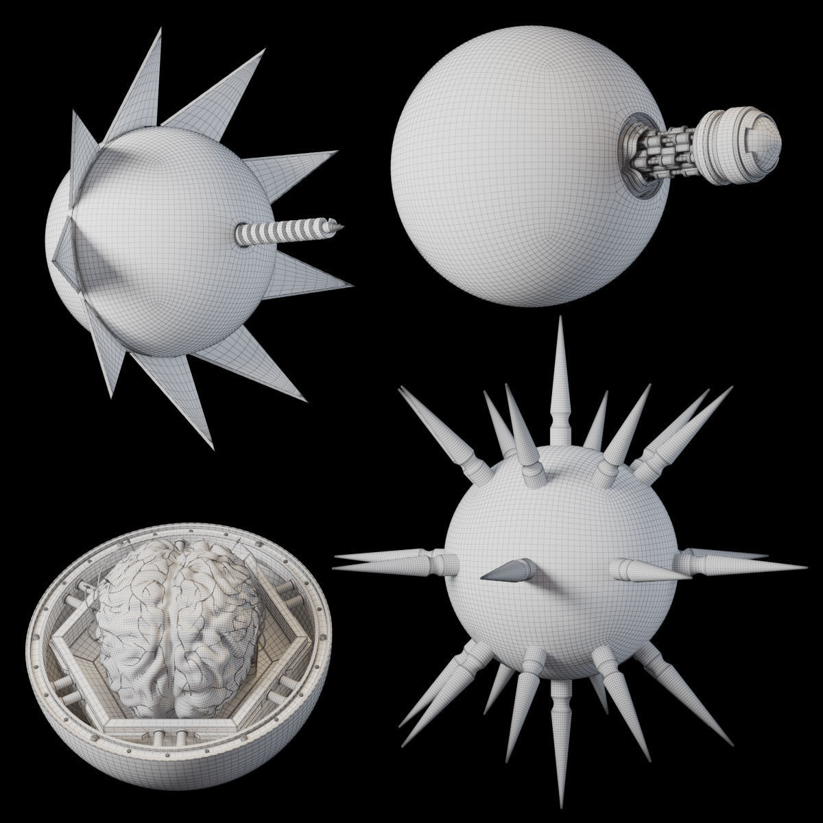 Phantasm sentinel spheres part 2 3D model | CGTrader