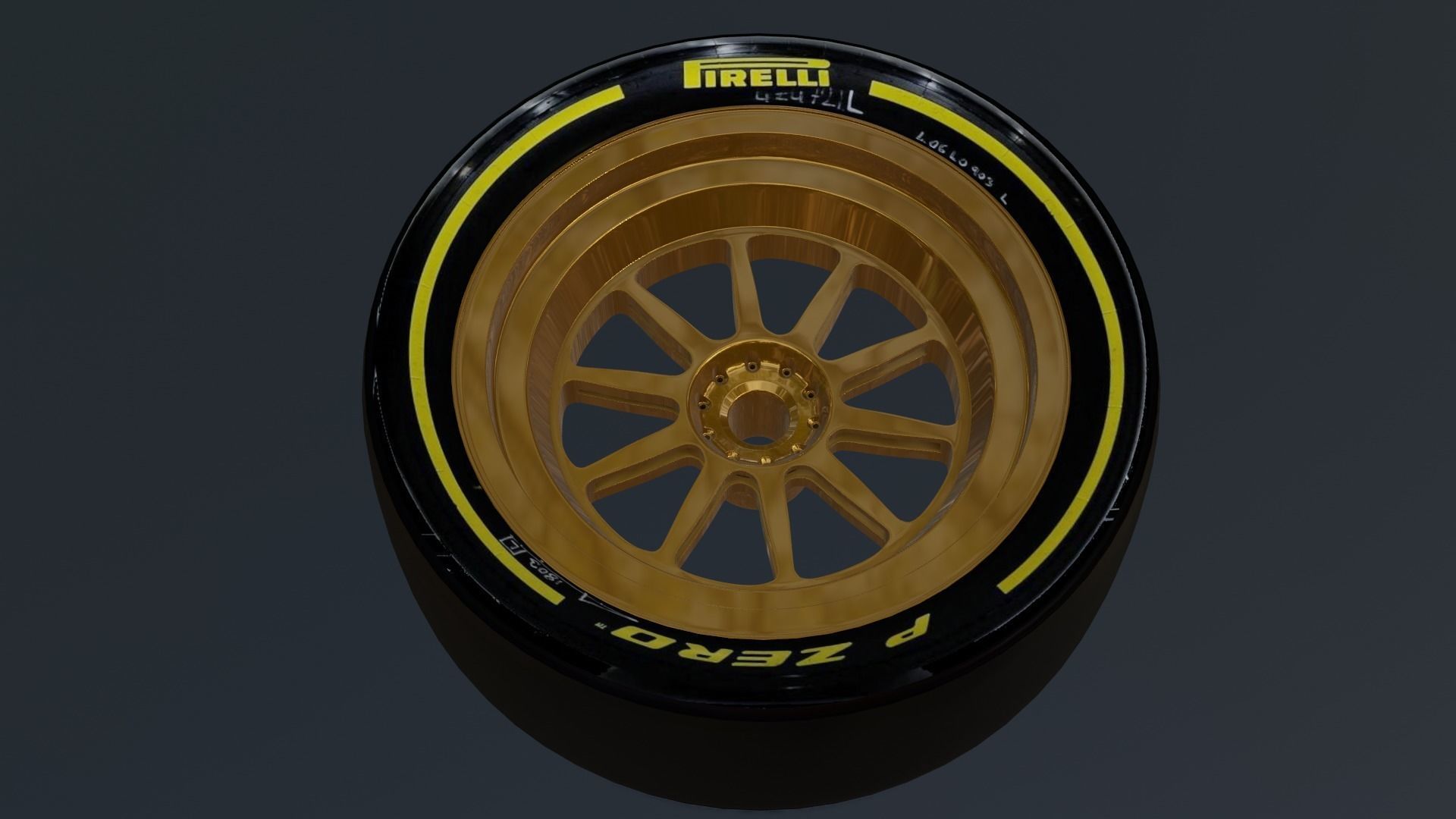 Formula F1 2021 Wheel Rim 3D model | CGTrader