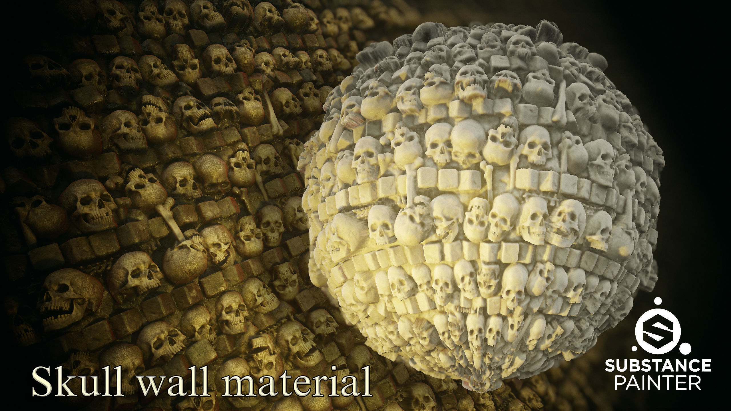 Texture 2 Skull wall materials VR / AR / low-poly | CGTrader