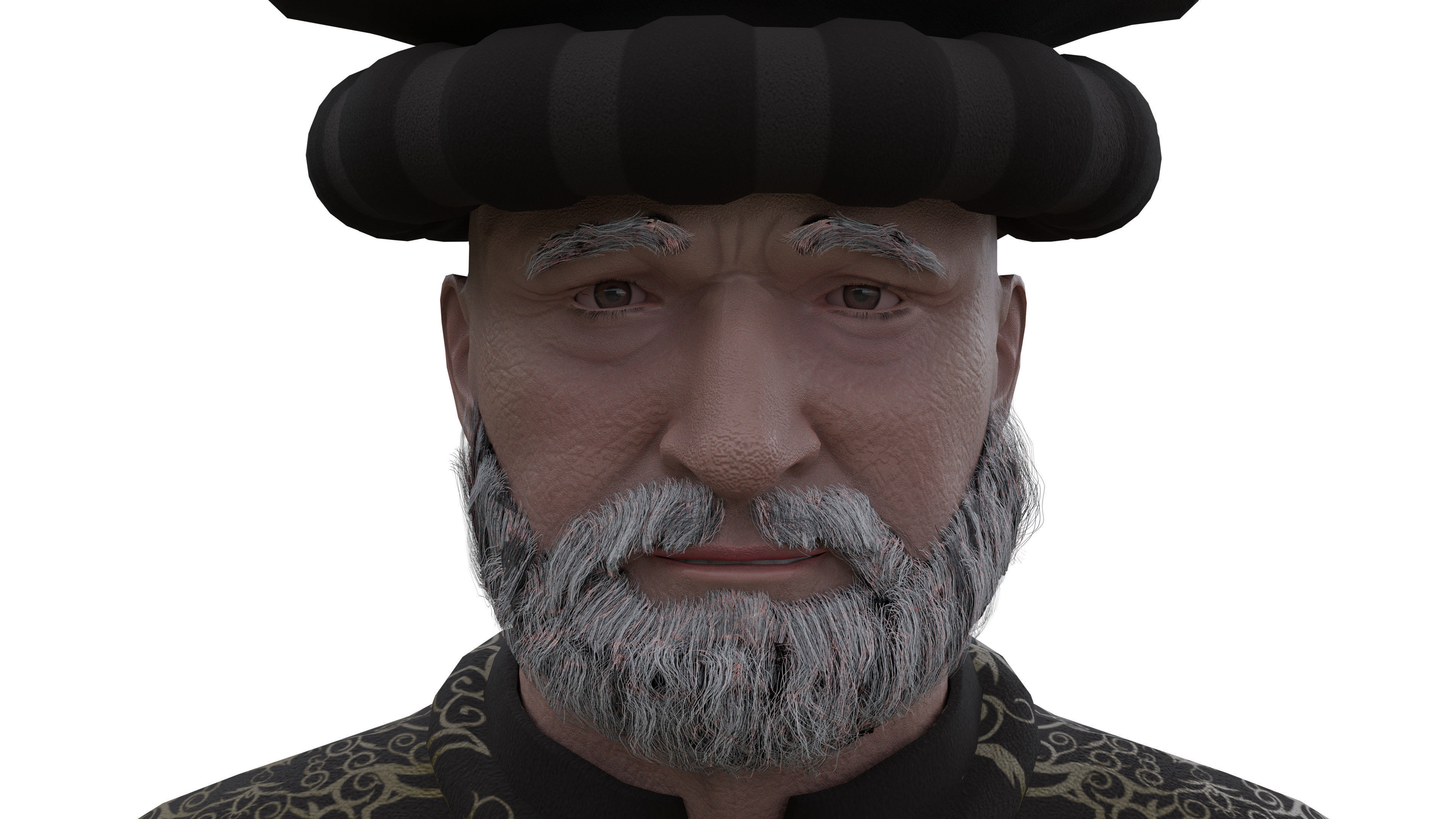 3D model Medieval Old man VR / AR / low-poly | CGTrader
