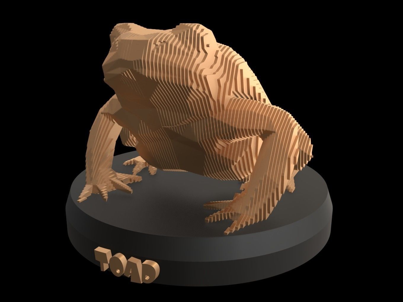 3D model Parametric Toad VR / AR / low-poly | CGTrader