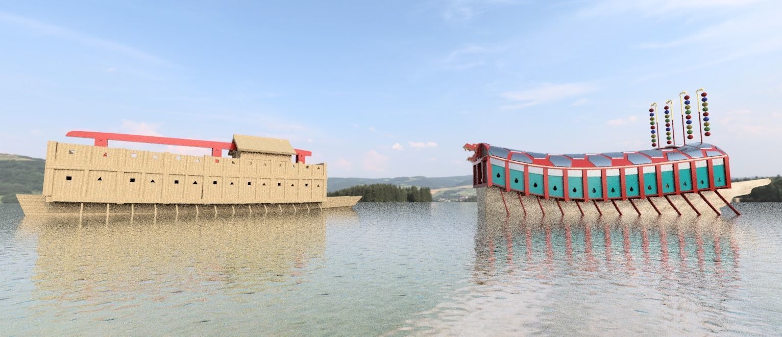 3D model Geobukseon- Turtle ship- Korean armored battleship VR / AR ...