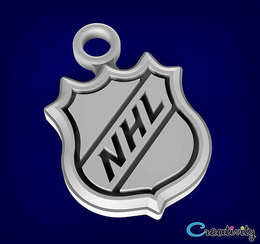 NHL 3D Pendant and 3D logo 3D model 3D printable | CGTrader
