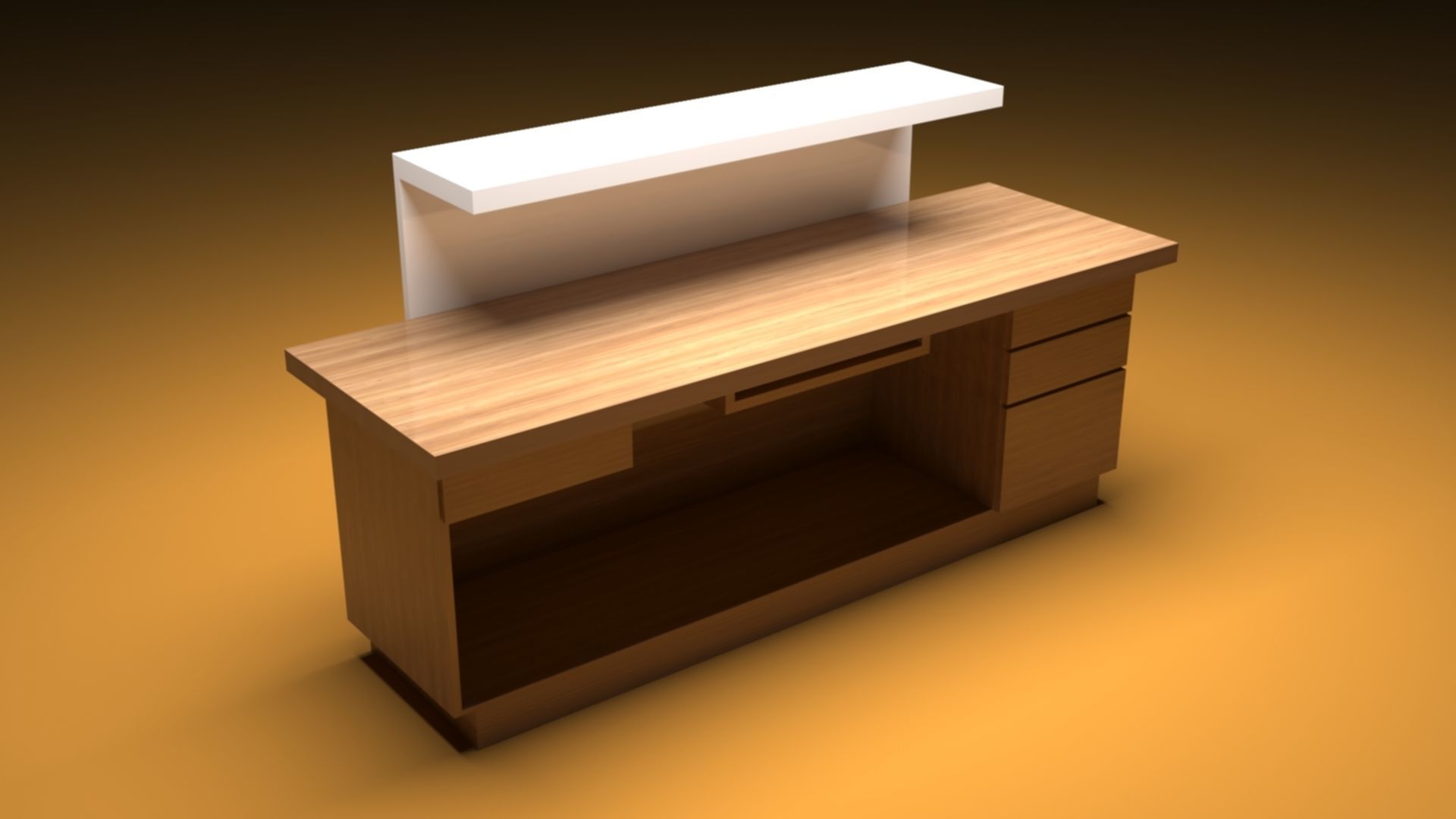 RECEIPTION DESK 3D model | CGTrader