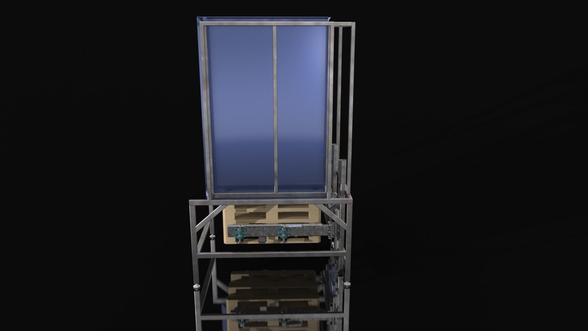 Pallet Dispenser Robot 3D model rigged | CGTrader