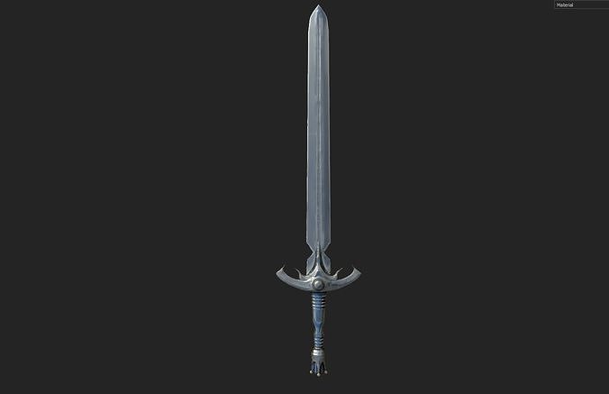 3D model Knight swords VR / AR / low-poly | CGTrader