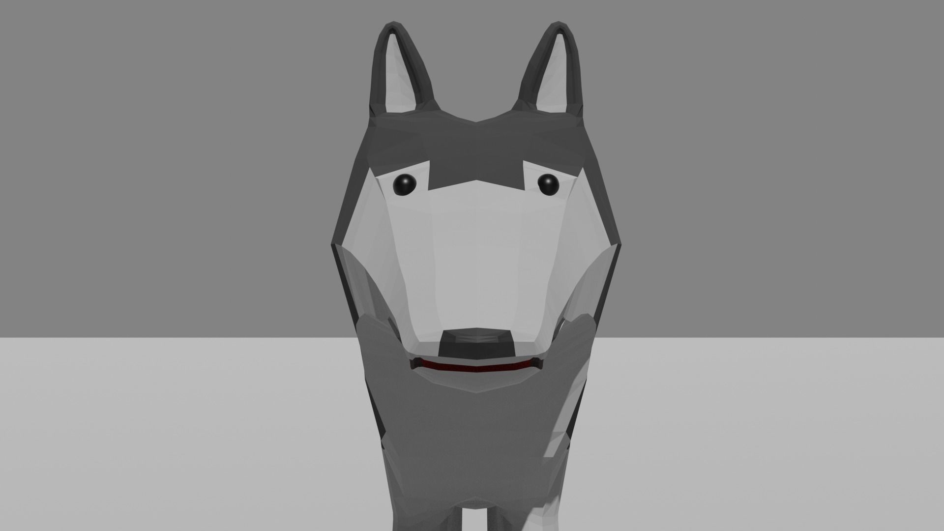 Wolf Low-poly 3D model rigged | CGTrader