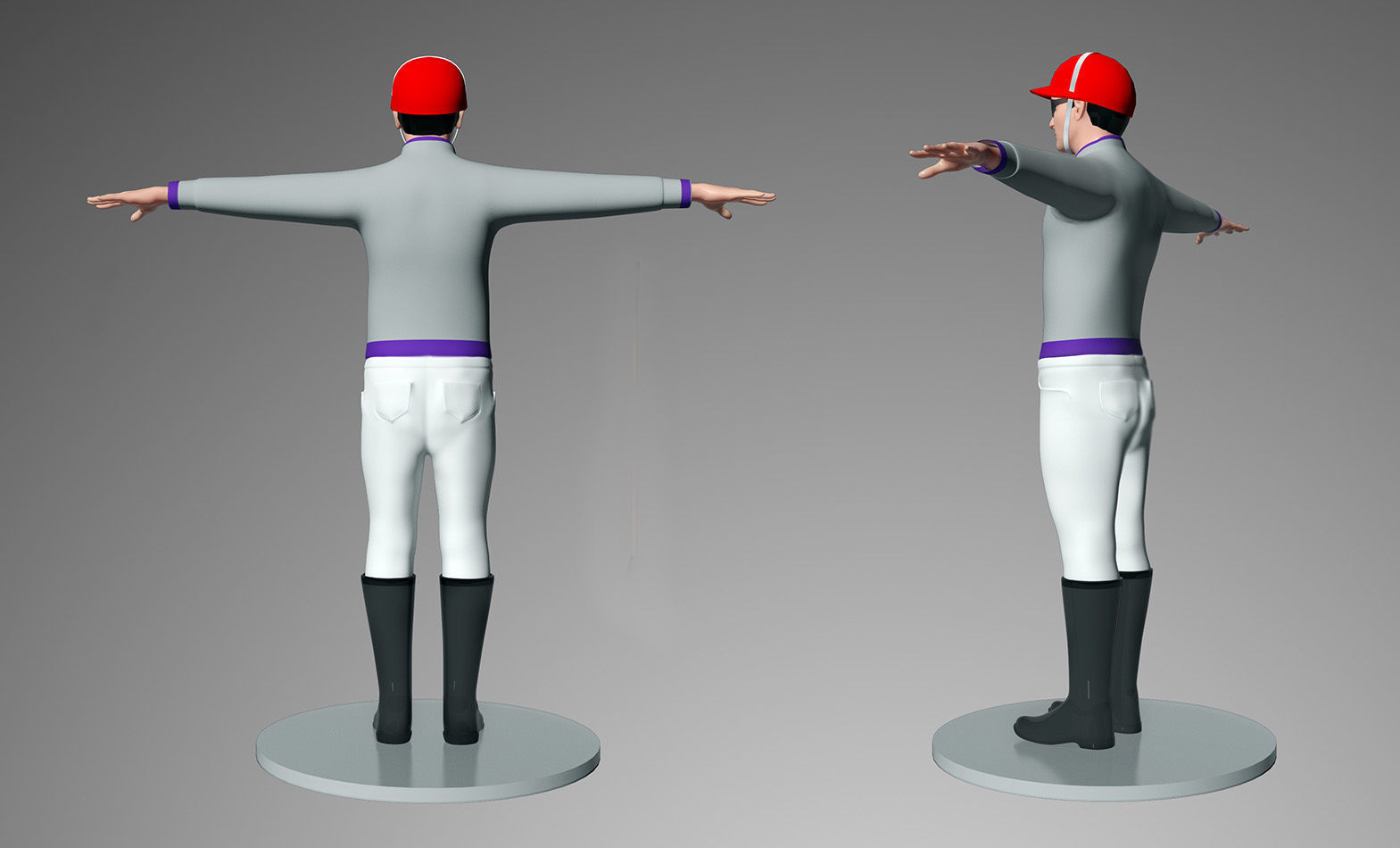 3D model Racing horse and jockey VR / AR / low-poly | CGTrader