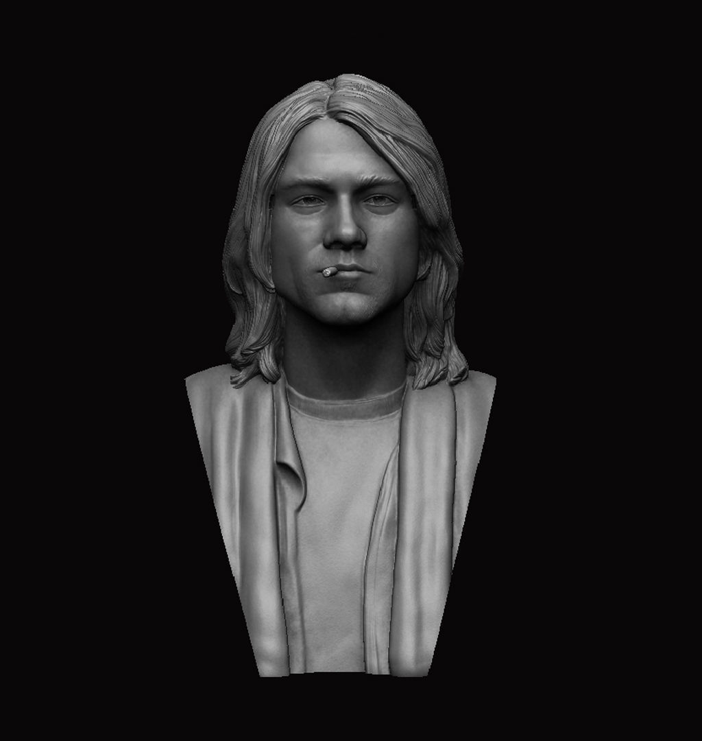kurt cobain 3D print model 3D model 3D printable | CGTrader