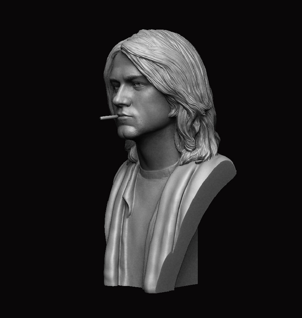 kurt cobain 3D print model 3D model 3D printable | CGTrader