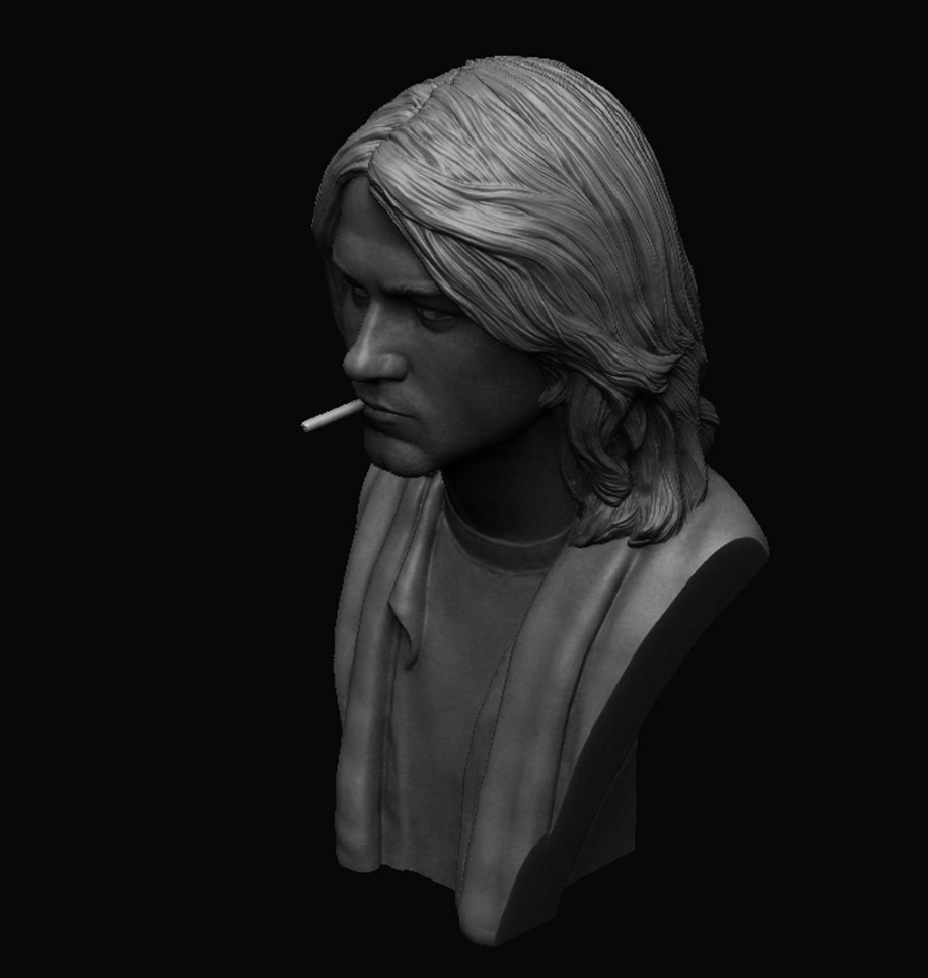 kurt cobain 3D print model 3D model 3D printable | CGTrader