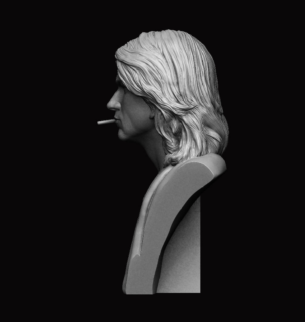 kurt cobain 3D print model 3D model 3D printable | CGTrader