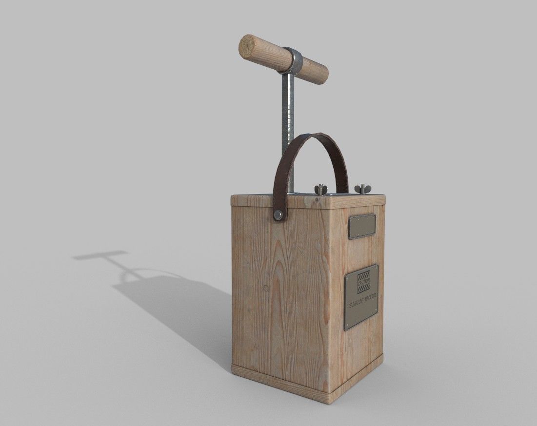 3D model TNT Detonator VR / AR / low-poly | CGTrader