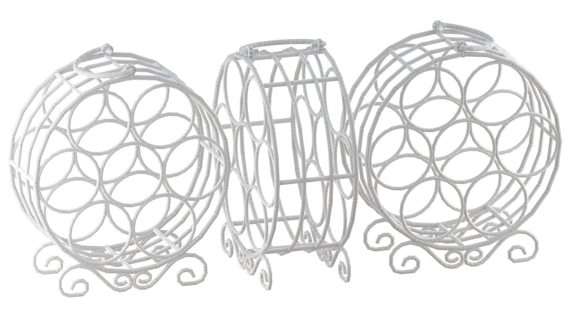 Circular Wine Rack 3D model | CGTrader