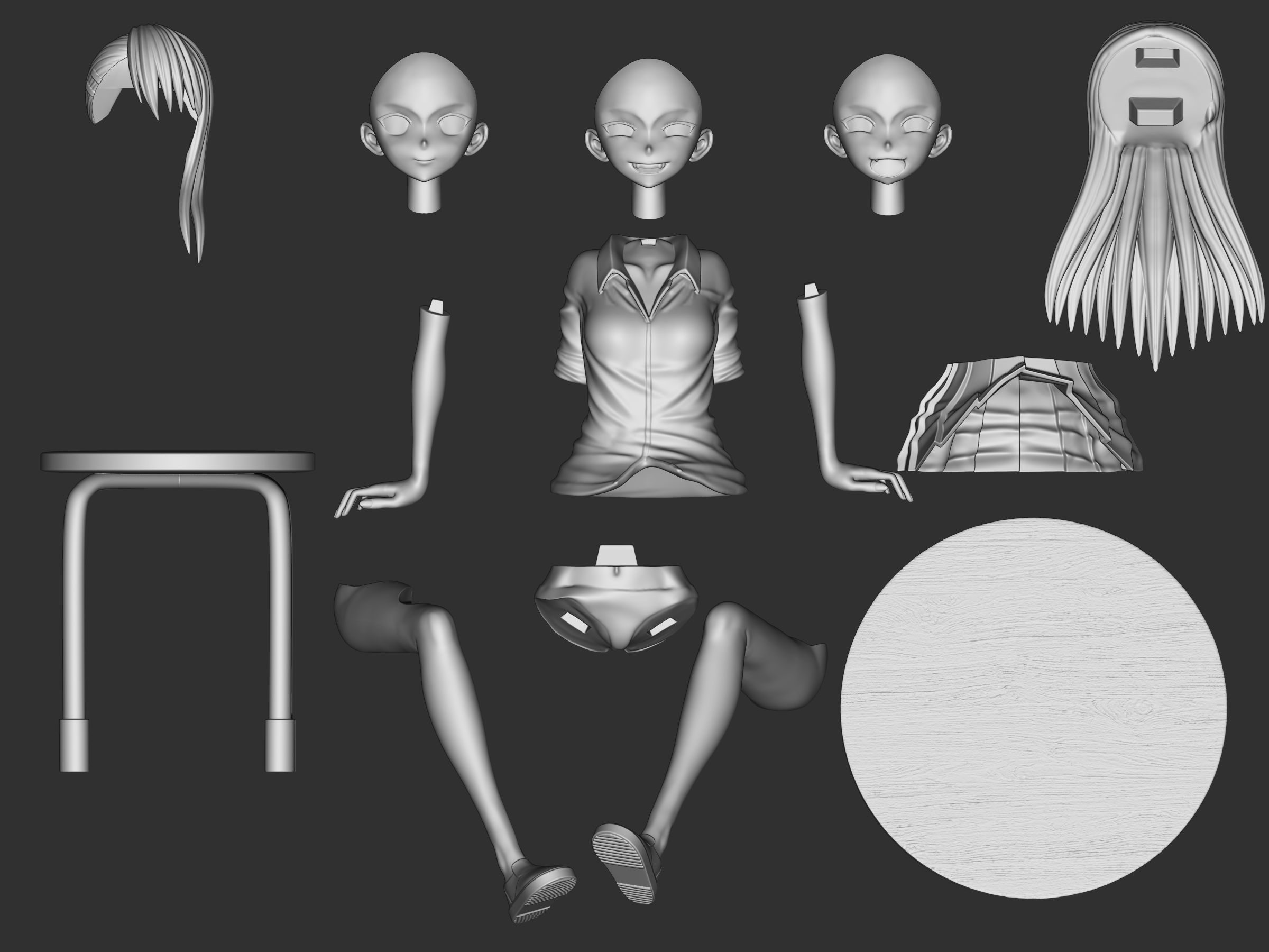 Hayase Nagatoro figure 3d 3D model 3D printable | CGTrader