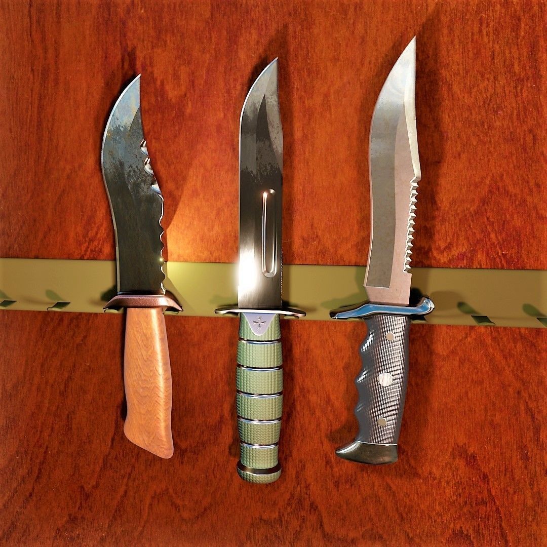 3 Knife Models 3D model | CGTrader