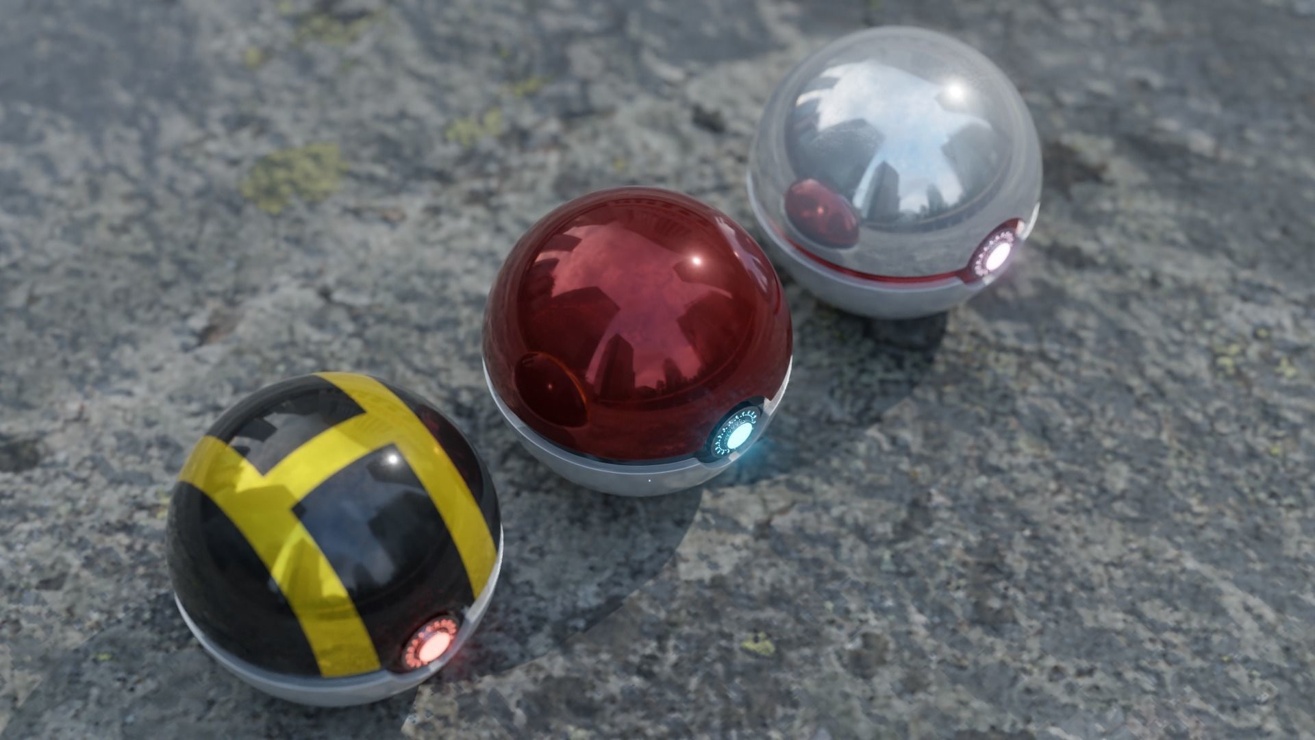 3D model Realistic pokeball - Pokemon VR / AR / low-poly | CGTrader