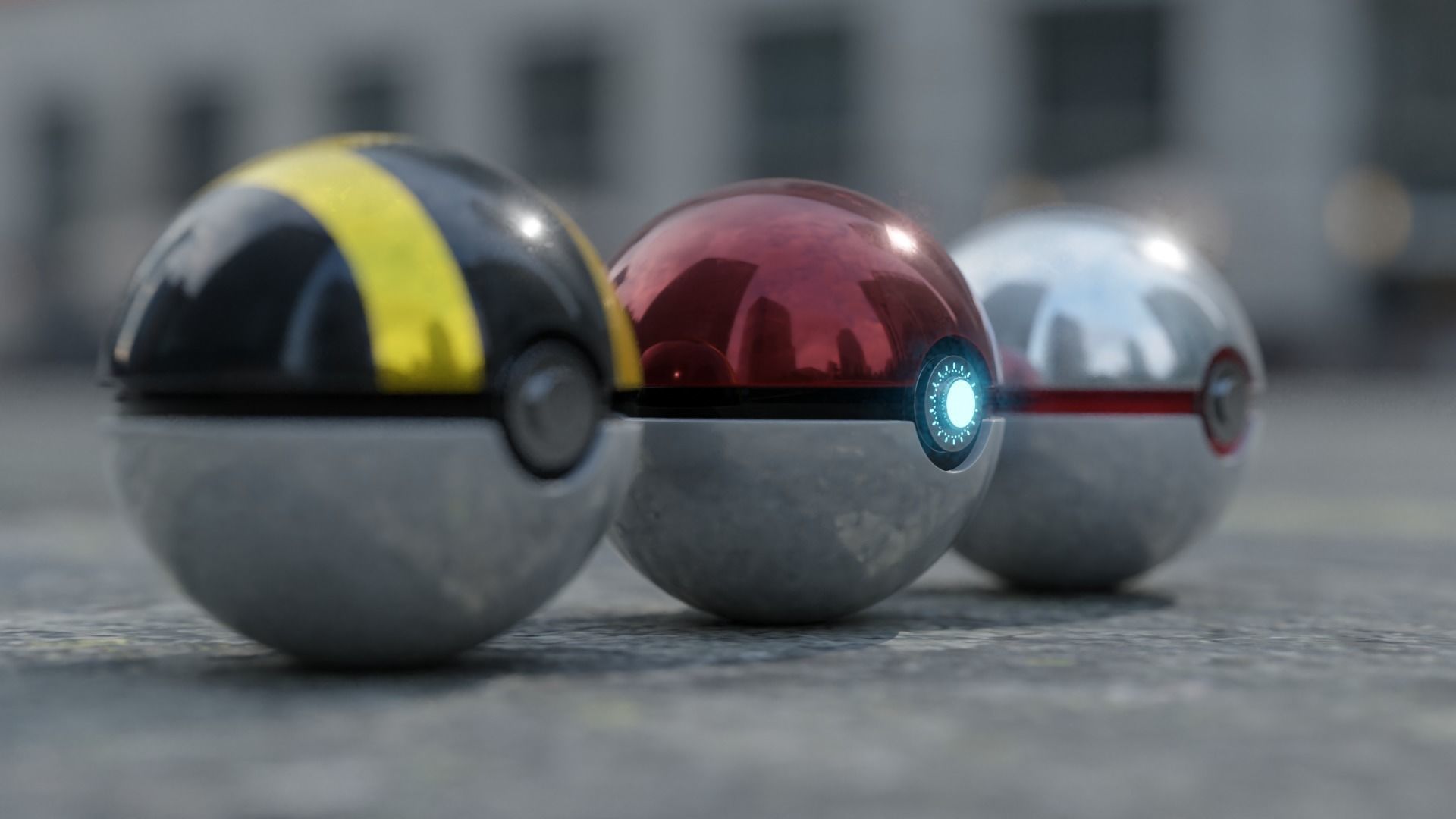 3D model Realistic pokeball - Pokemon VR / AR / low-poly | CGTrader