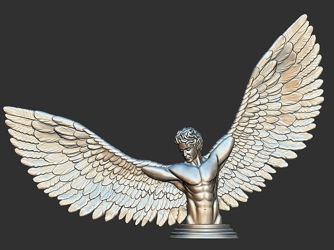 Flying Man Creature 3D model 3D printable | CGTrader